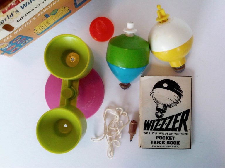Mattel Wizzzer Twirlin Twosome Trick Spinning Top Set Wiz-z-zer Mattel ...
